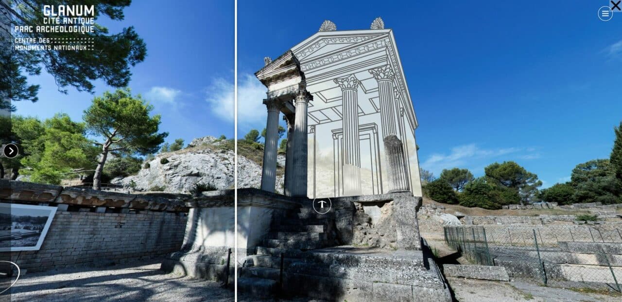 360 virtual tour of archaeological site of glanum | Ima Solutions